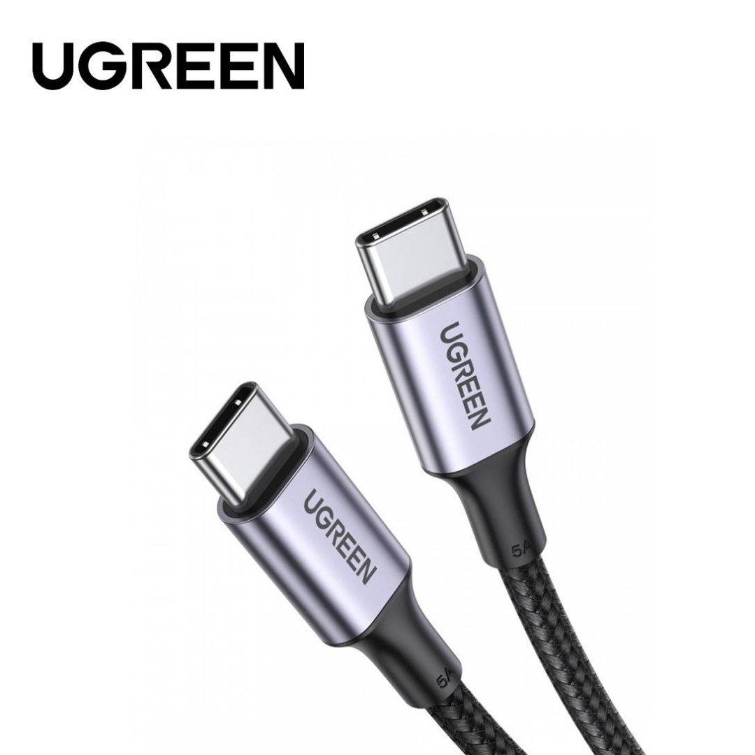 UGREEN USB-C 2.0 TO USB-C 2.0 5A DATA CABLE (100W) 1M (UG-US316-70427 ...
