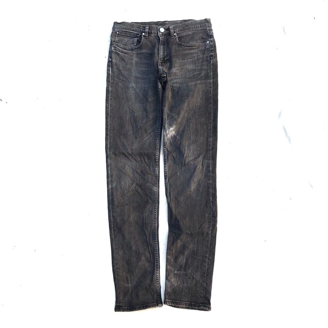 United Tokyo Black bleach Acid wash Jeans denim Nice rivetts and ...