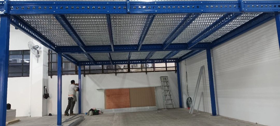 Used Racking Mezzanine / Industrial Platform / Superblock Racking ...