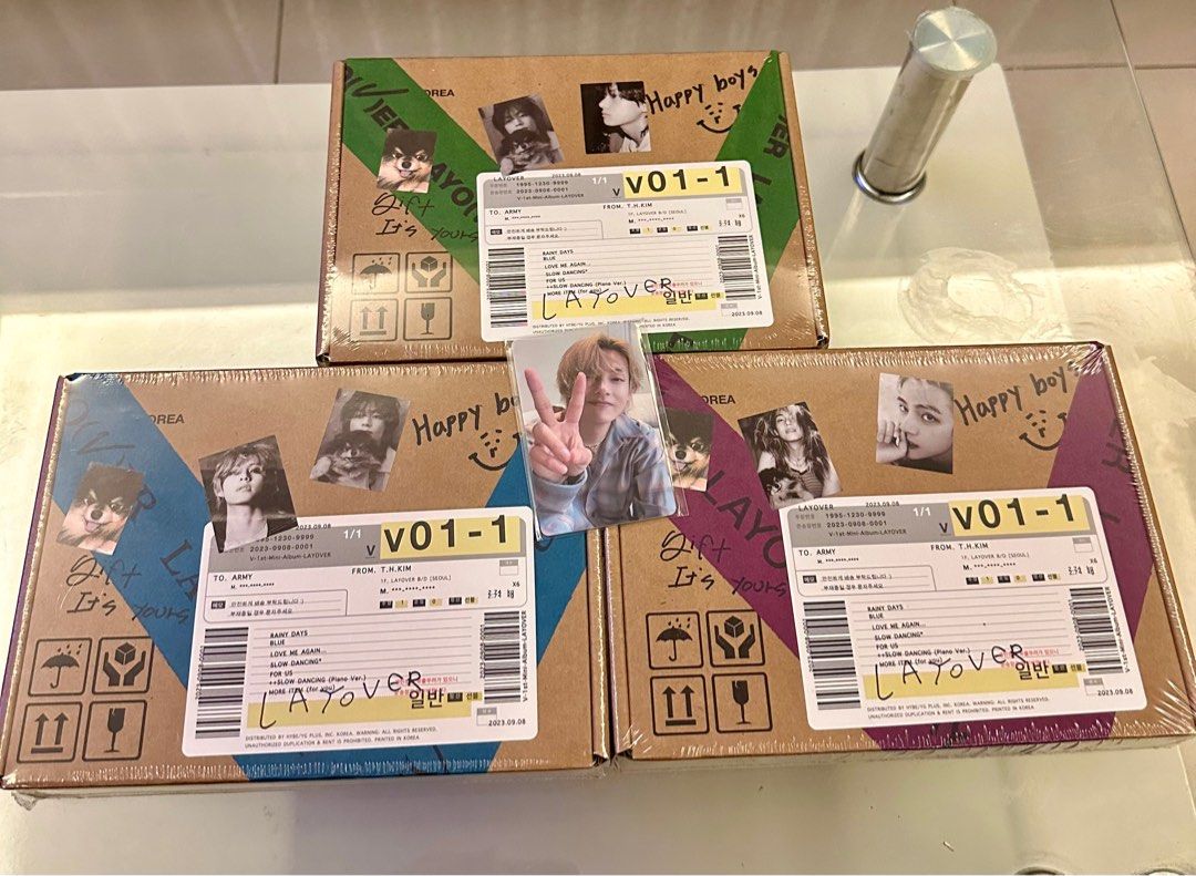 V (BTS) Layover Set Album, Hobbies & Toys, Memorabilia & Collectibles, K-Wave on Carousell