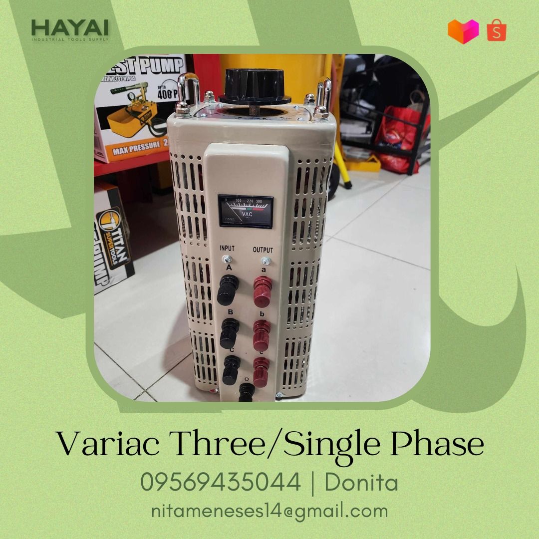 Variac Three/Single Phase, Commercial & Industrial, Industrial ...