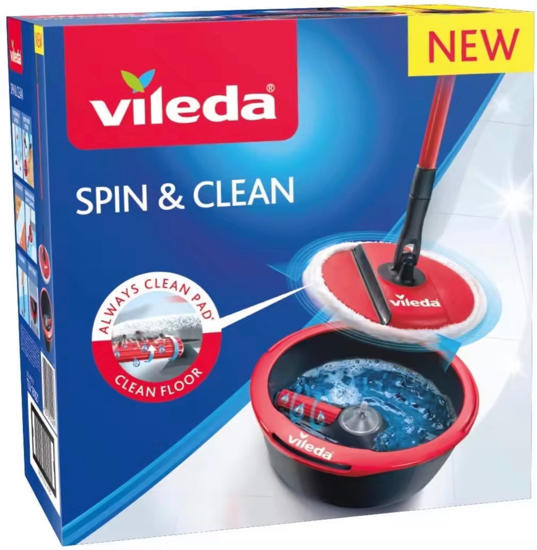 Vileda SPIN & CLEAN, Furniture & Home Living, Cleaning & Homecare ...