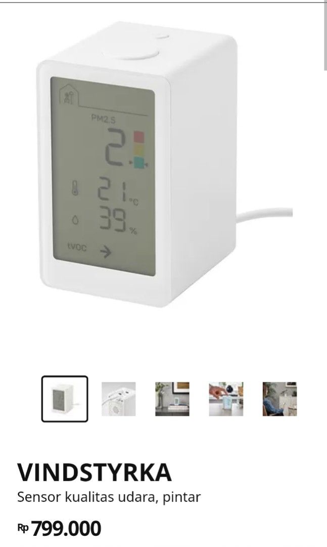 Vindstyrka sensor kualitas udara pintar, Perabotan Rumah di Carousell