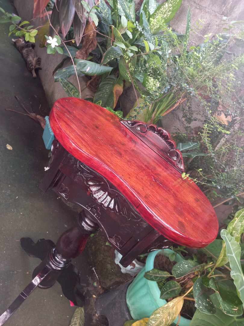 Vintage Narra side table with drawer, Furniture & Home Living ...