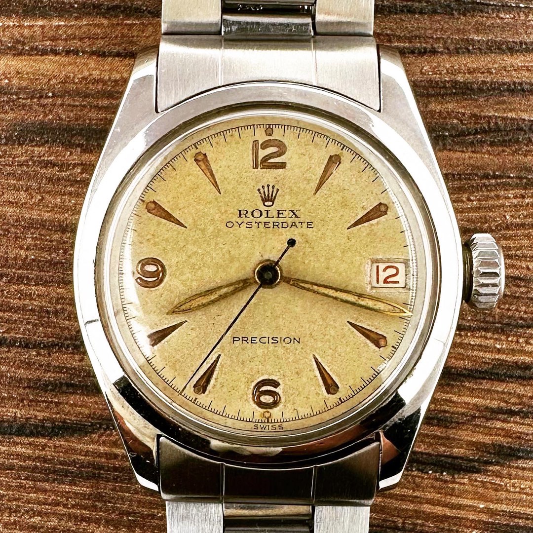 Vintage Rolex Oysterdate Ref.6066, 名牌, 手錶 - Carousell