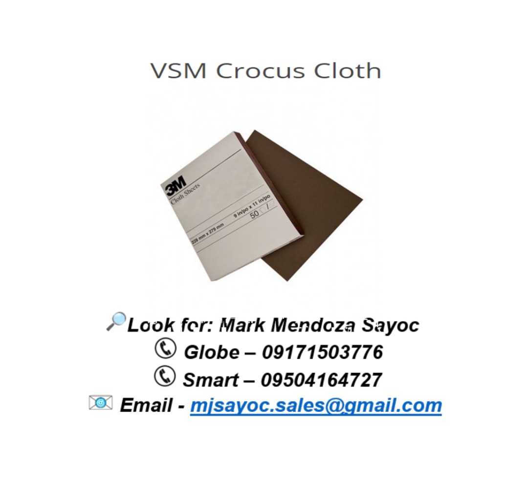 VSM Crocus Cloth, Commercial & Industrial, Construction Tools ...