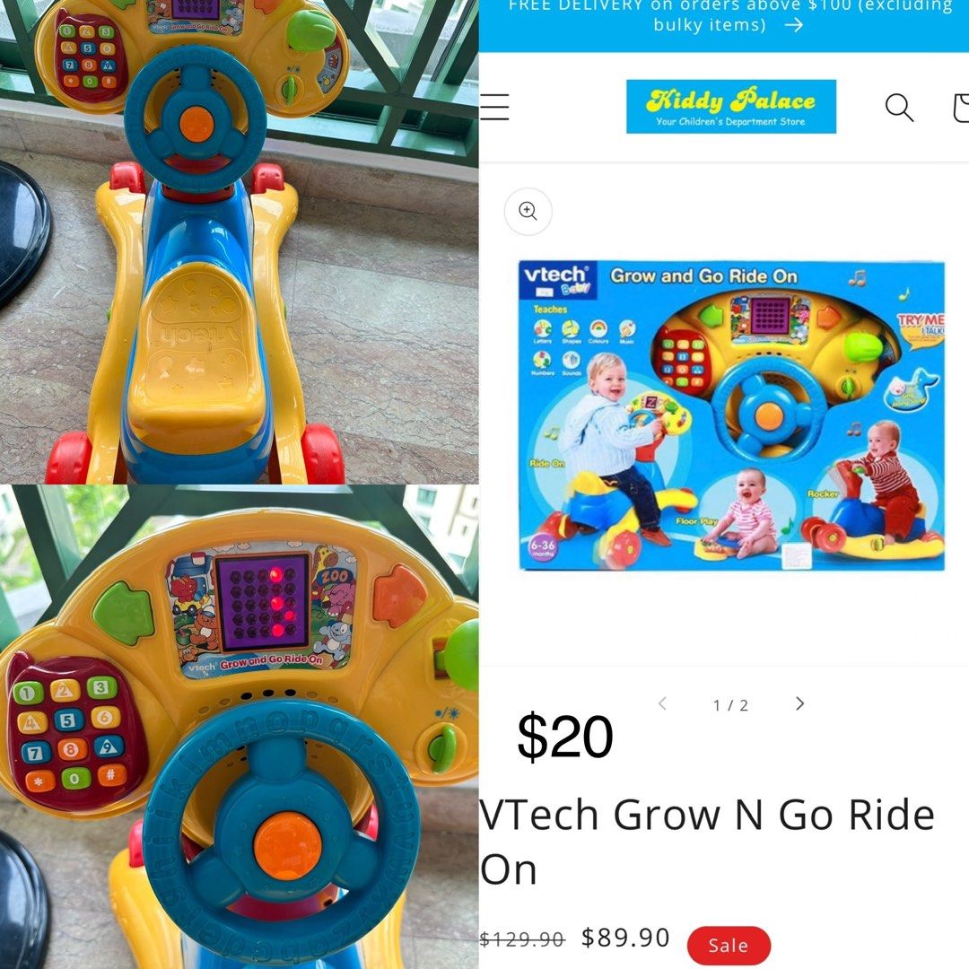Vtech ride on the go 2 in 1, Babies & Kids, Infant Playtime on Carousell
