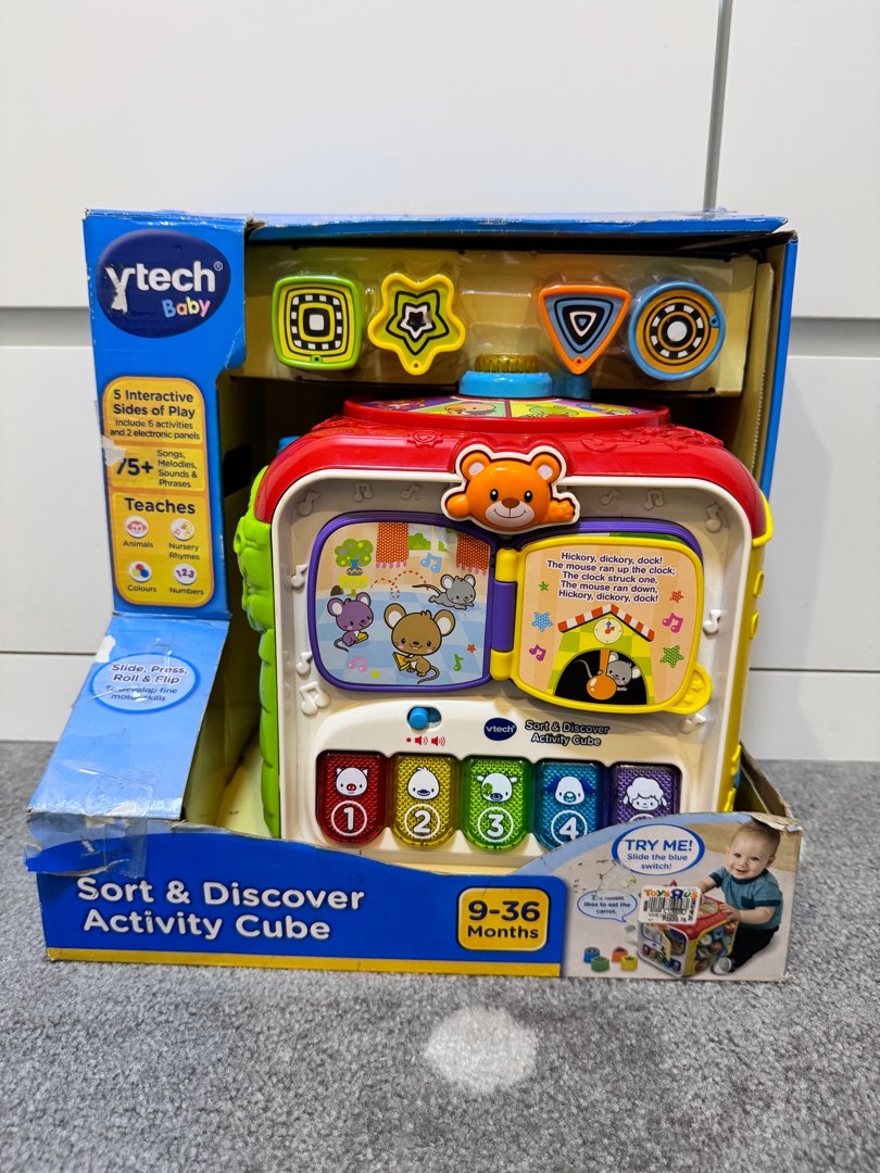 Vtech sort and discovery activity cube, Hobbies & Toys, Toys & Games on ...