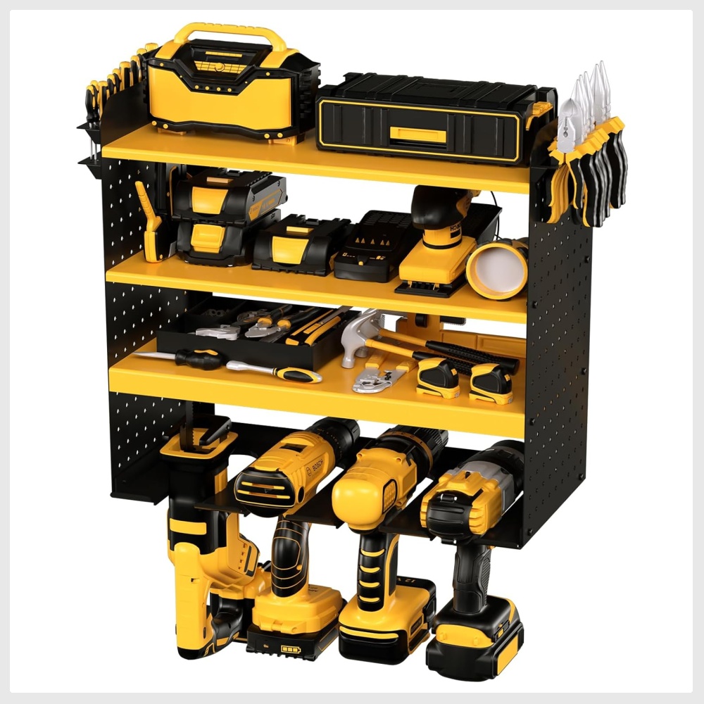 WASAIT Power Tool Organizer Drill Holder Wall Mount Garage Organization ...