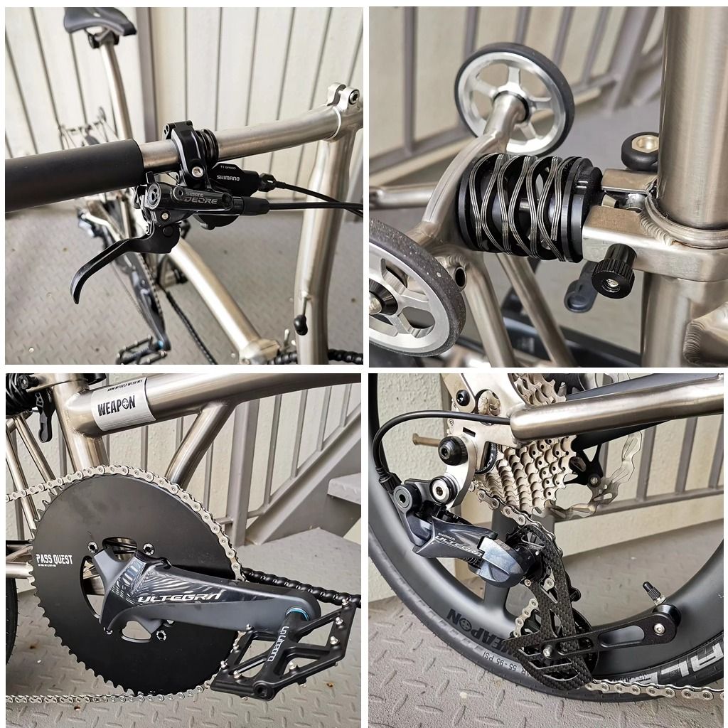 WEAPON Titanium Trifold bike / Trifold bike - Frameset (3500 ...