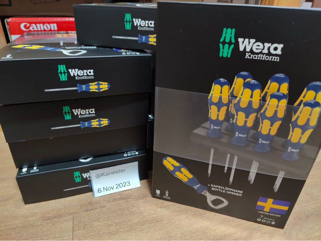 Wera Kraftform screwdriver set Sweden limited edition, Furniture & Home ...