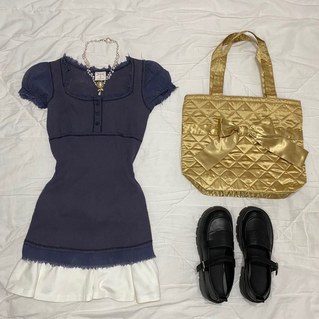 Y2k Coquette Alt Punk Items, Women's Fashion, Tops, Blouses on Carousell