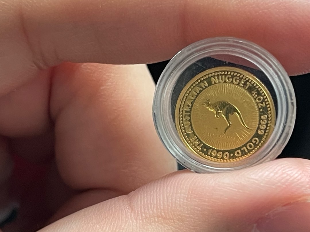 1.55g gold coin 1/20oz - Queen head x Kangaroo Nugget, Hobbies & Toys ...