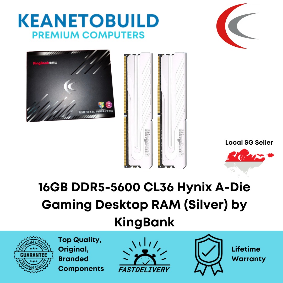 16GB DDR5-5600 2x8GB Dual Channel AMD/INTEL EXPO XMP CL36 Hynix A-Die ...