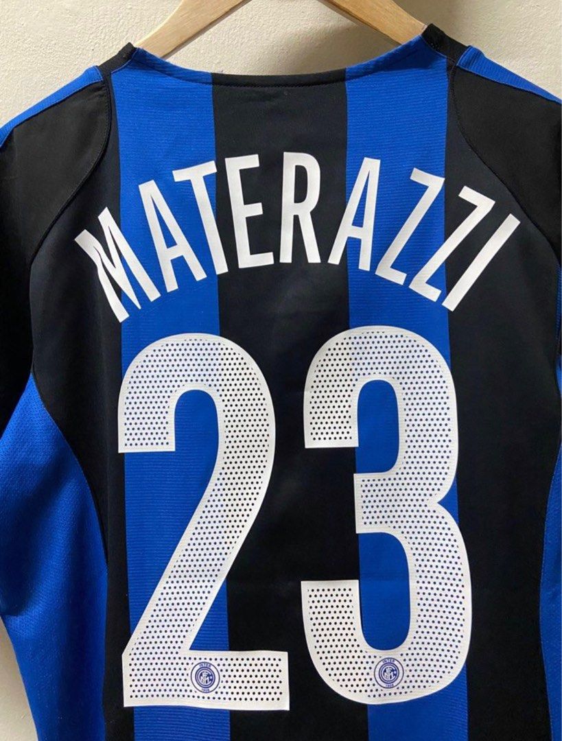 #23 Marco Materazzi INTER MILAN 2005 HOME soccer/football jersey/kit ...