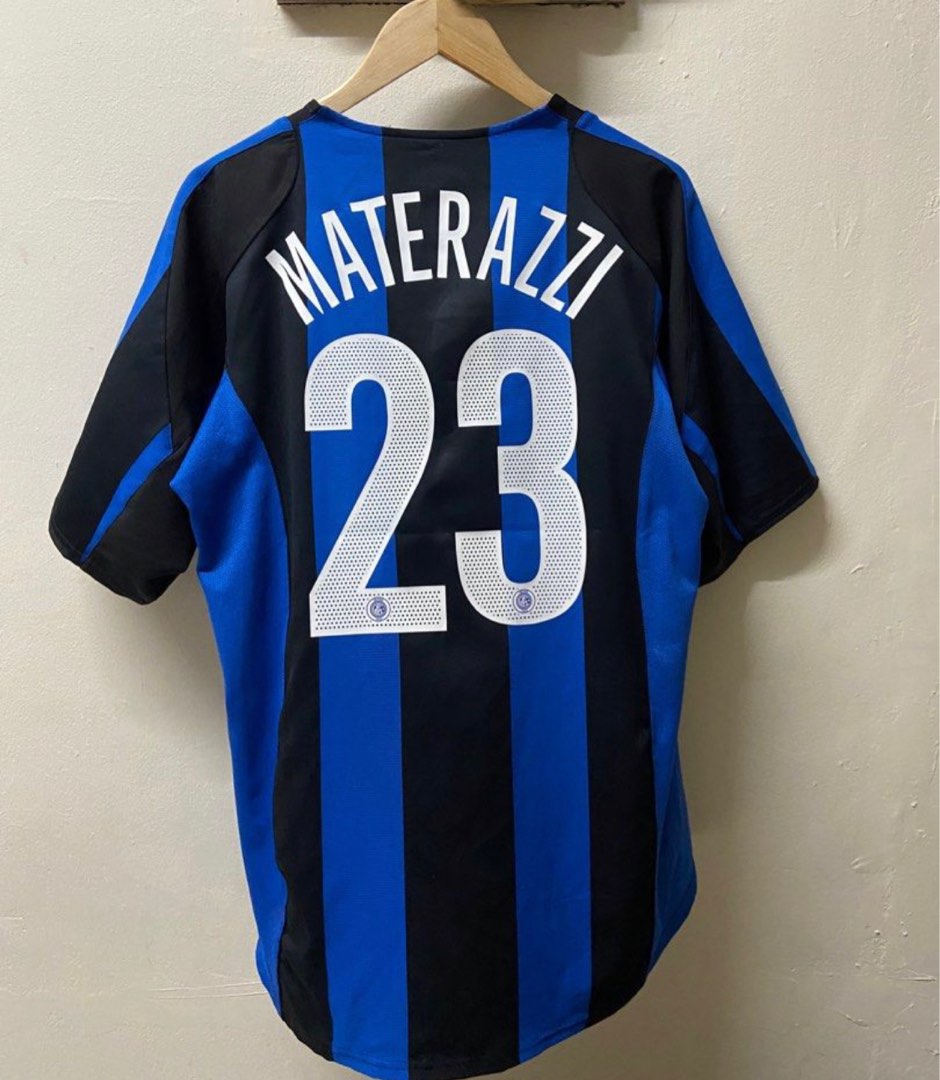 #23 Marco Materazzi INTER MILAN 2005 HOME soccer/football jersey/kit ...
