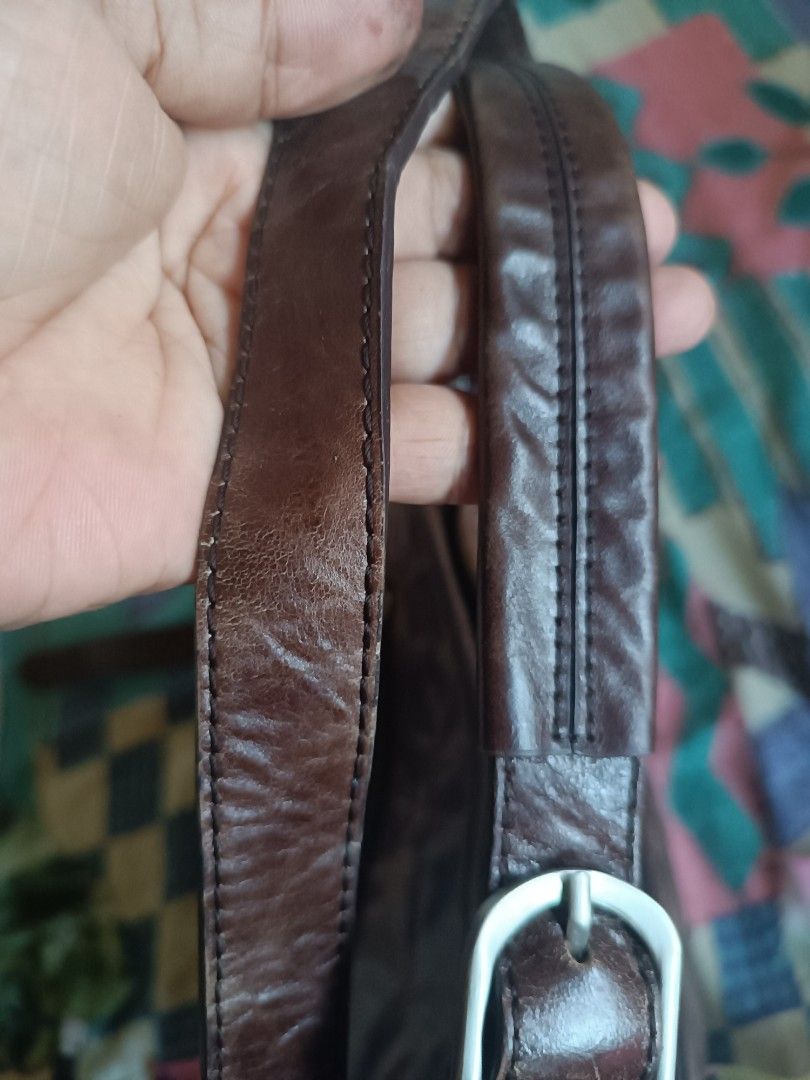 2way bag leather patchy style Connie Line brand, Women's Fashion, Bags & Wallets, Cross-body ...