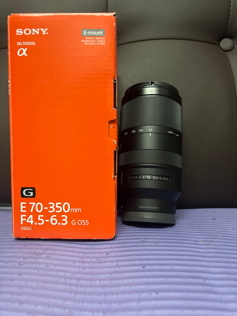 完美無瑕 香港行貨 全套有盒 Sony E 70-350 70-350mm OSS, 攝影器材, 鏡頭及裝備 - Carousell