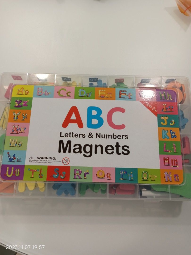 ABC Magnets, Hobbies & Toys, Toys & Games on Carousell