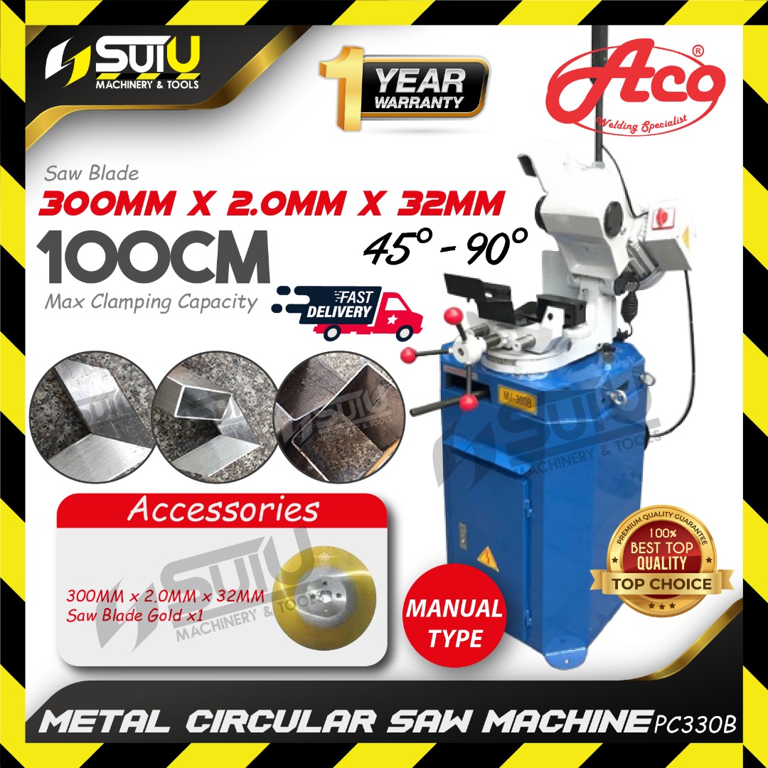 ACO PC330B Metal Circular Saw Machine 2.2kW, Furniture & Home Living ...