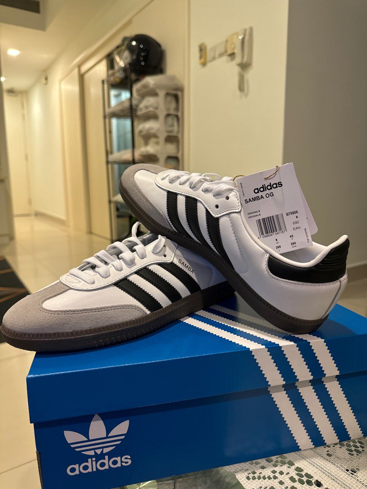 Adidas Samba OG UK8, Men's Fashion, Footwear, Sneakers on Carousell