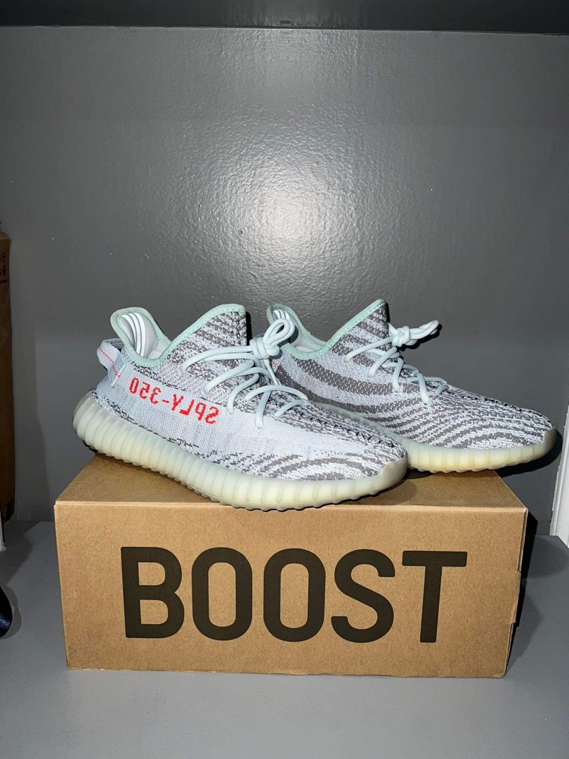 Adidas Yeezy Blue Tints, Men's Fashion, Footwear, Sneakers on Carousell