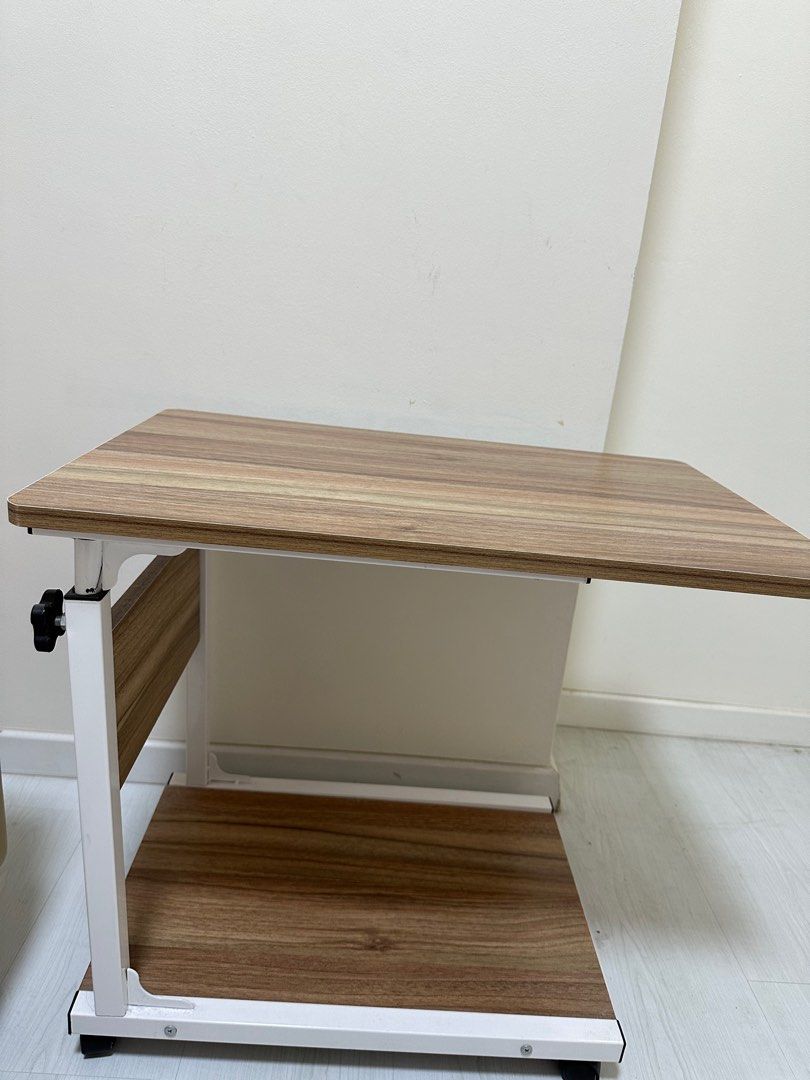 Adjustable mobile table for patients, Furniture & Home Living ...
