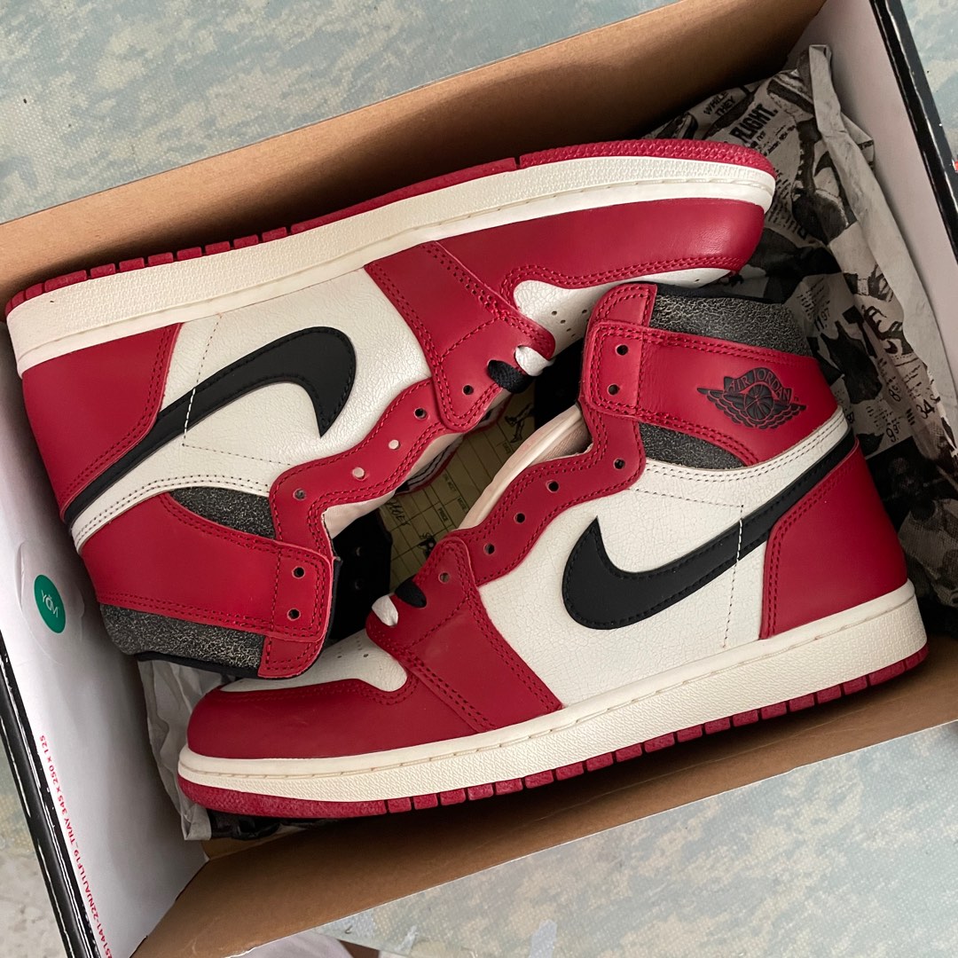 Air Jordan AJ 1 OG Chicago Lost Found UK8.5, Men's Fashion, Footwear, Sneakers on Carousell
