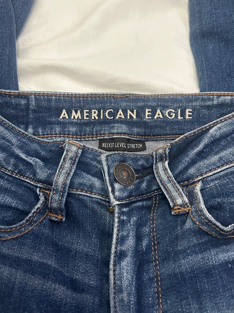 American Eagle Ripped Hi-Rise Jegging, Women's Fashion, Bottoms, Jeans ...