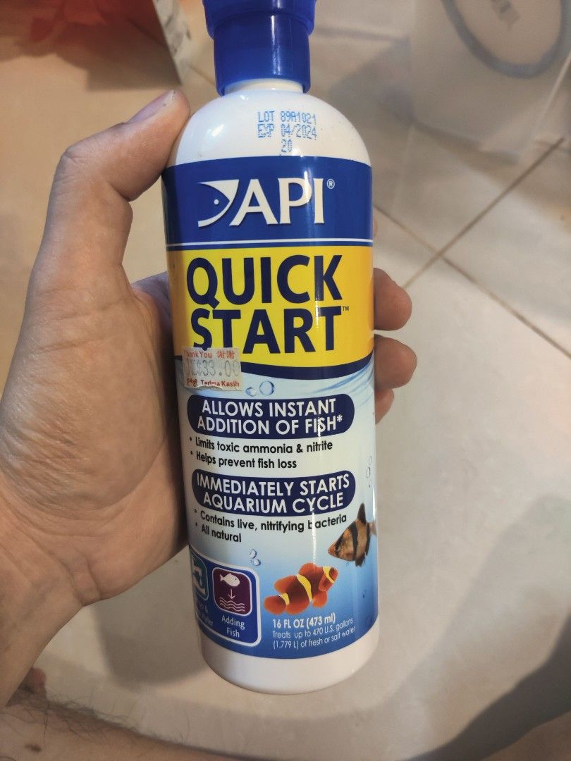 API Quick Start 473ml Exp Apr 2024 Almost Full Bottle, Pet Supplies ...