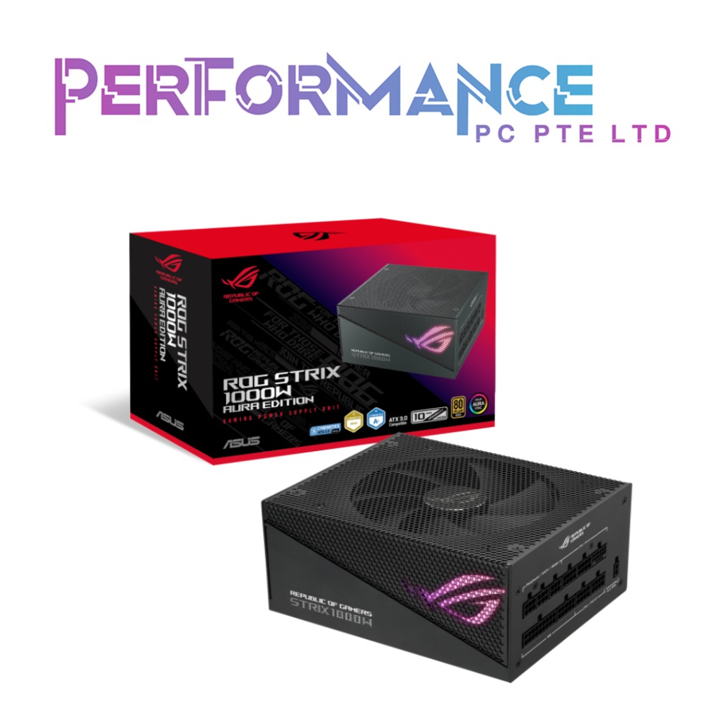 ASUS ROG STRIX 750W / 850W / 1000W /1200W Gold Aura Edition ATX 3.0 80+ Gold Power Supply Unit ...