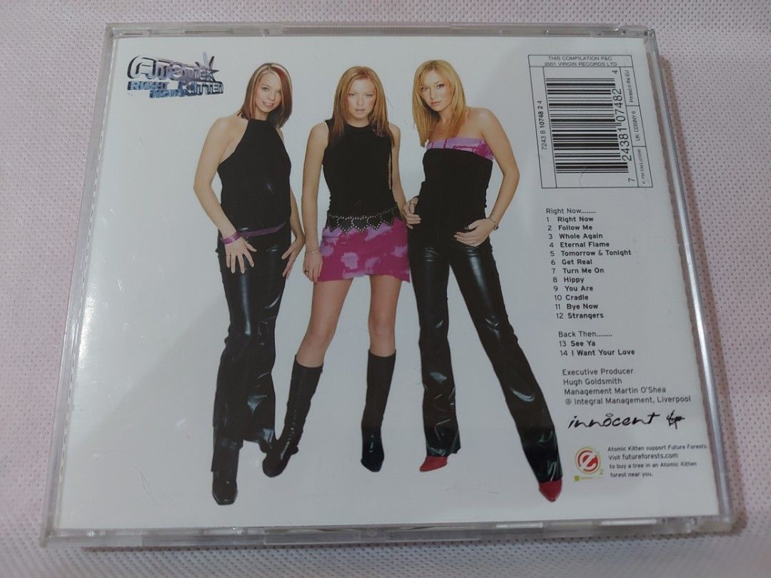 Atomic Kitten Right Now CD (unsealed), Hobbies & Toys, Music & Media, CDs & DVDs on Carousell