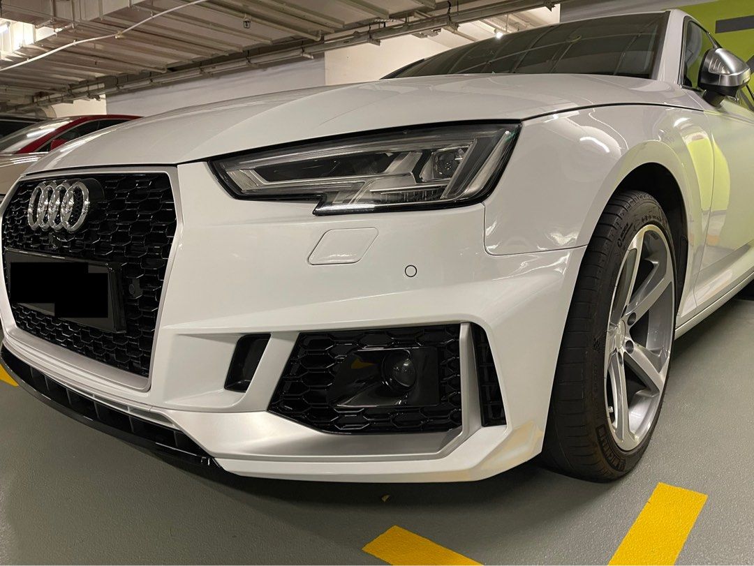 Audi RS4 front bumper body kit & rear diffuser for Audi A4 B9 (2016 ...