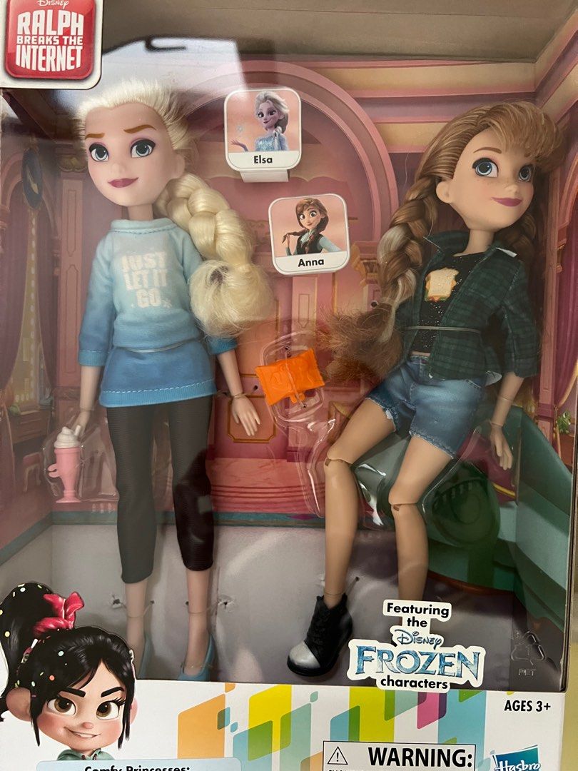 Authentic Disney Elsa and Anna Ralph Breaks The Internet Doll, Hobbies ...