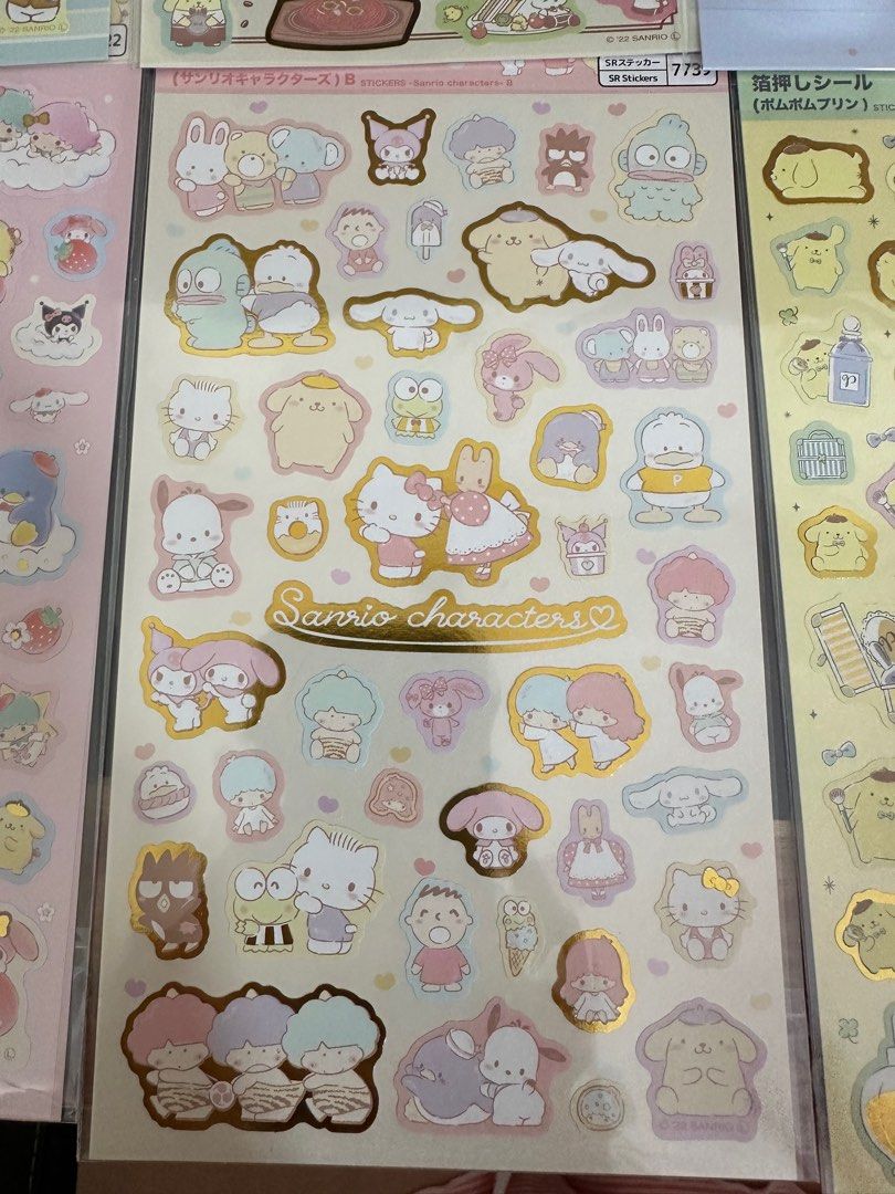 Authentic Sanrio Japan Stickers Cinnamoroll pochacco pompompurin keropi ...