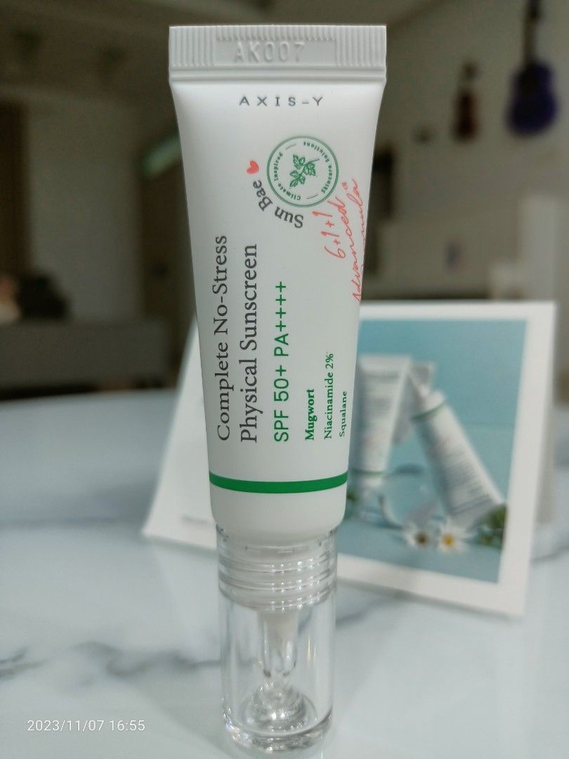 AXIS-Y COMPLETE NO STRESS PHYSICAL SUNSCREEN SPF 50+ PA++++ 10ml ...