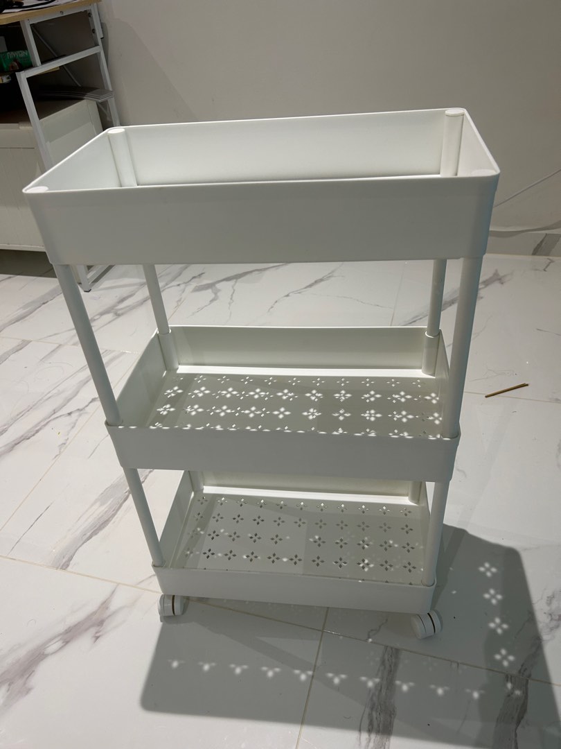 Beautiful 3 tier rack with rollers, Furniture & Home Living, Home ...