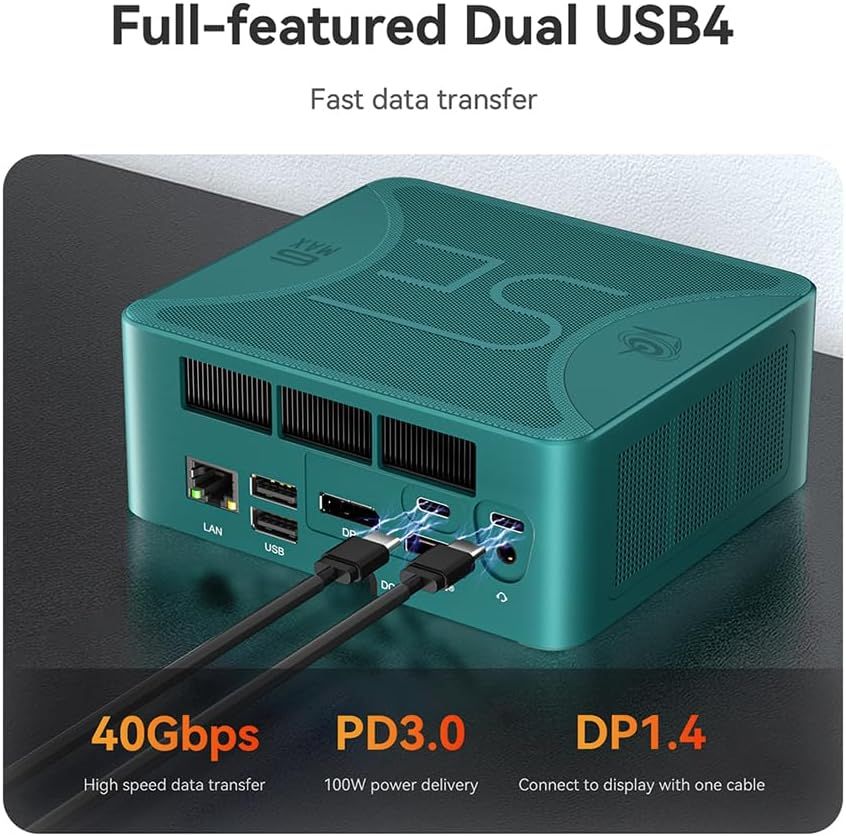 Beelink SER6 MAX Mini PC, AMD Ryzen 7 7735HS (8C/16T,up to 4.75GHz ...