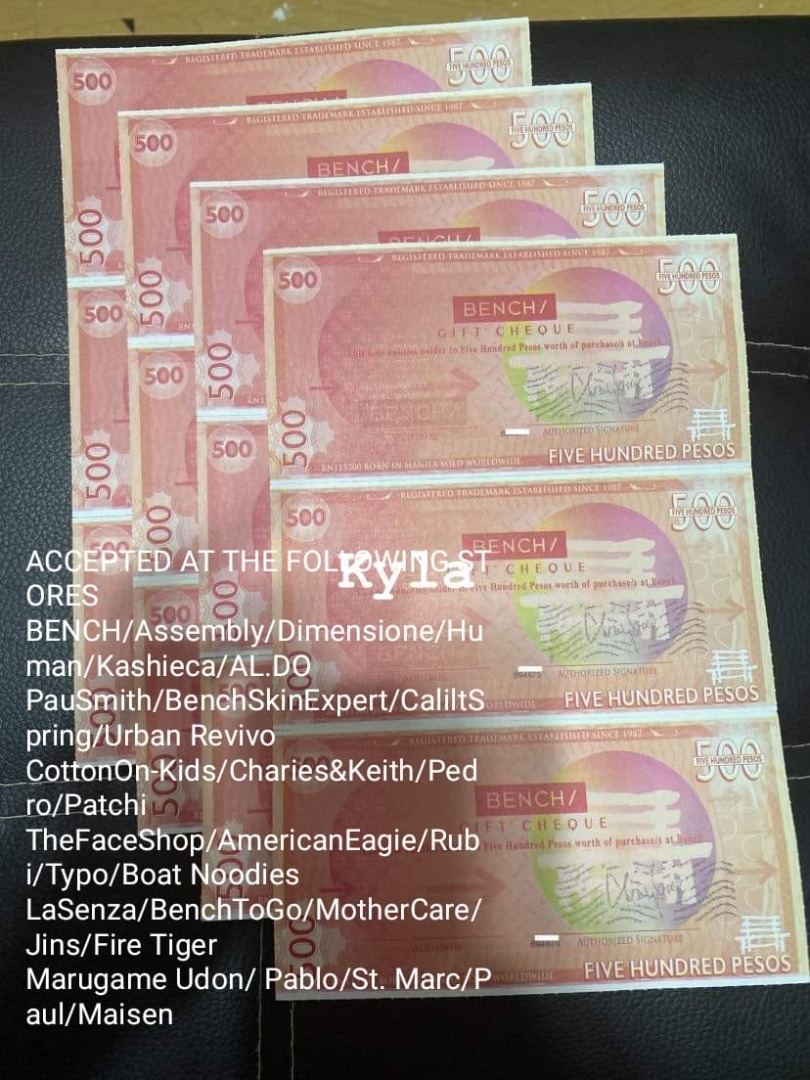 Bench Gift Certificate, Community on Carousell