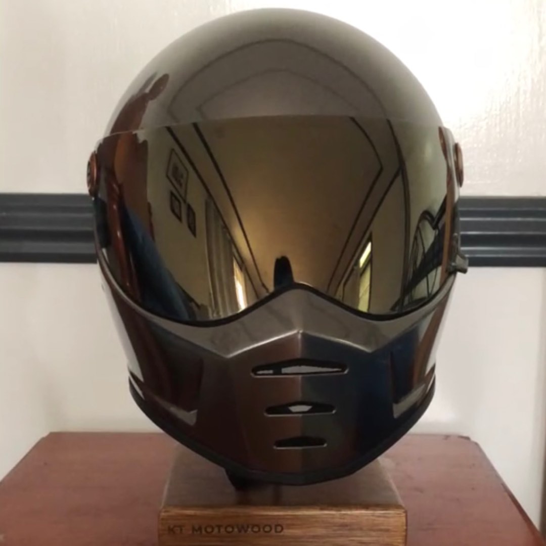 Biltwell Lane Splitter Helmet ECE Bronze Metallic XXL, Motorbikes ...