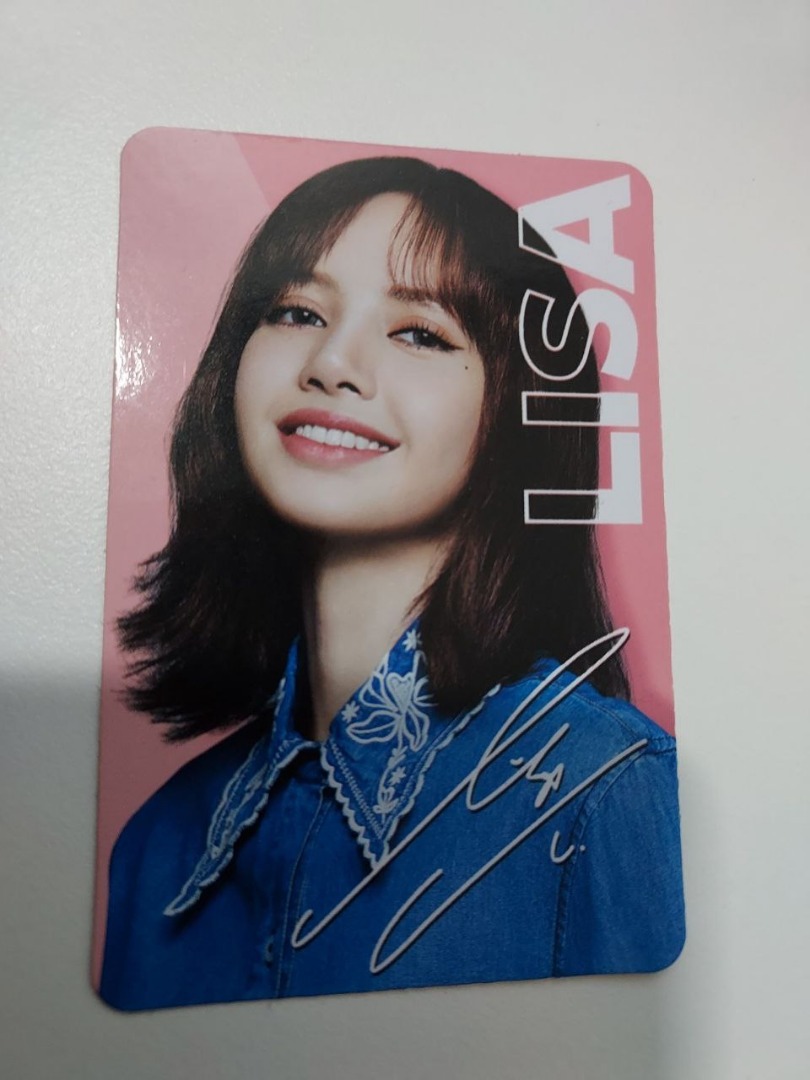 Blackpink Lisa card collectable, Hobbies & Toys, Memorabilia & Collectibles, K-Wave on Carousell