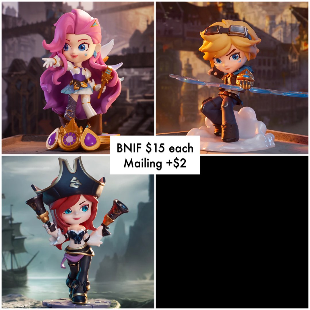 BNIF Popmart LOL League of Legends Ezreal Miss Fortune Seraphine ...