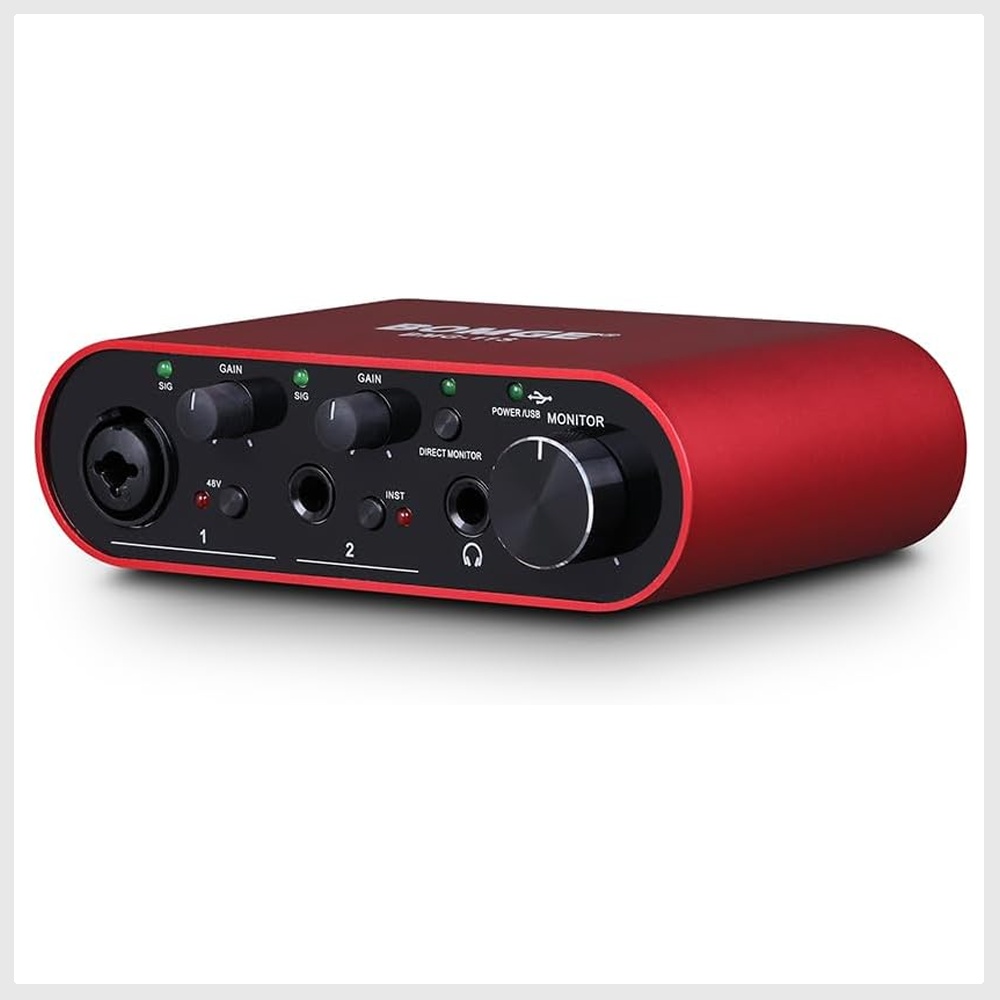 BOMGE BMG11S USB Audio Interface, 24Bit/196kHz High-Fidelity, Ultra-low Latency, for Pc and Mac ...