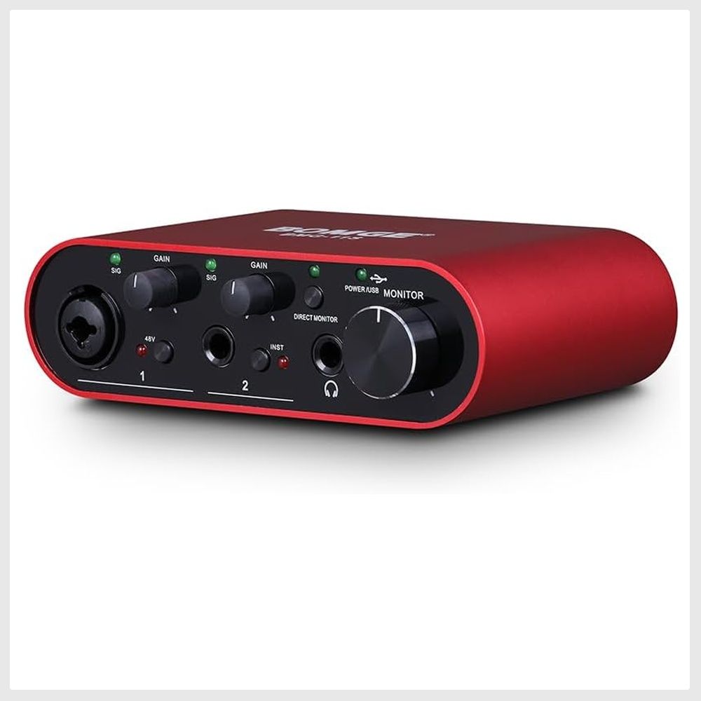 BOMGE BMG11S USB Audio Interface, 24Bit/196kHz High-Fidelity, Ultra-low Latency, for Pc and Mac ...