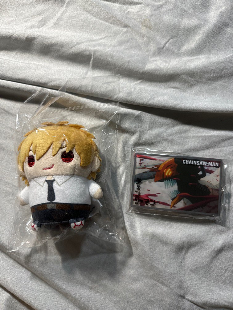 BOTH for $15 chainsaw man denji mamemeito acrylic keychain, Hobbies ...