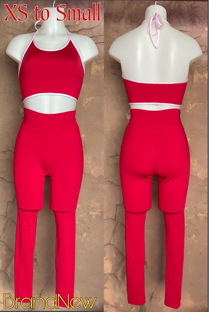 BrandNew Red Fitted Coords, Women's Fashion, Dresses & Sets, Sets or ...