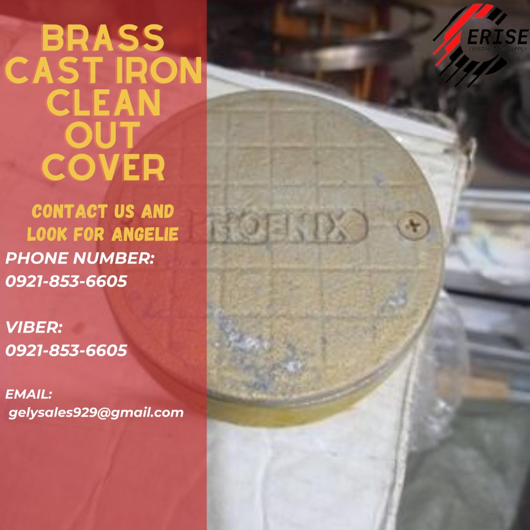 BRASS-CAST IRON CLEAN OUT COVER, Commercial & Industrial, Construction ...