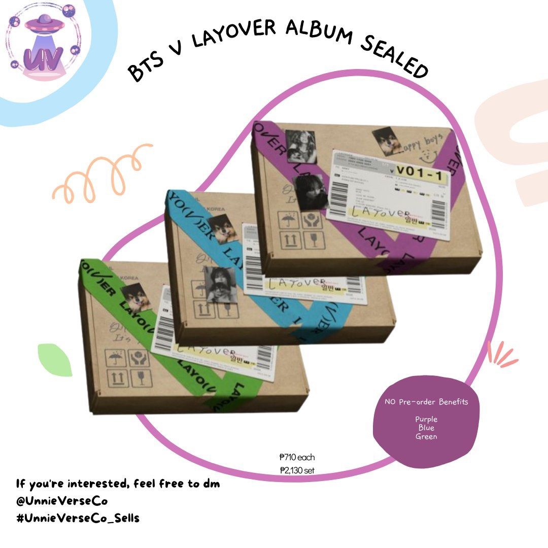 BTS V LAYOVER ALBUM SEALED, Hobbies & Toys, Memorabilia & Collectibles, K-Wave on Carousell