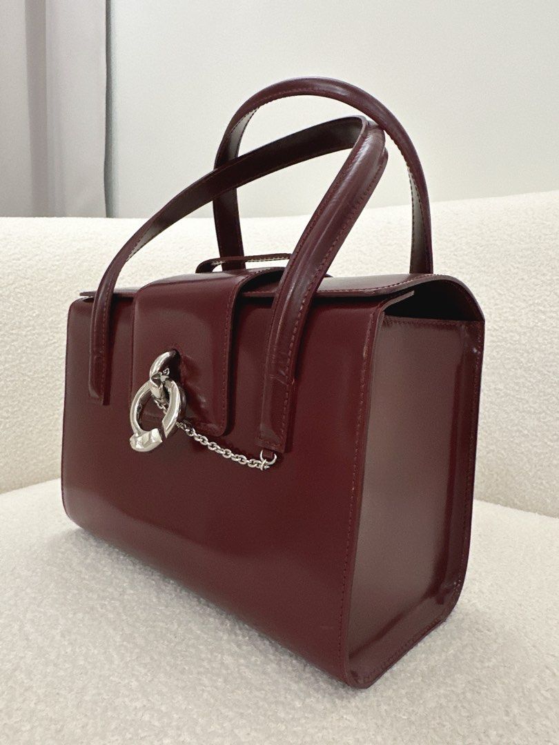 Cartier Vintage Leather Box Bag, Luxury, Bags & Wallets on Carousell