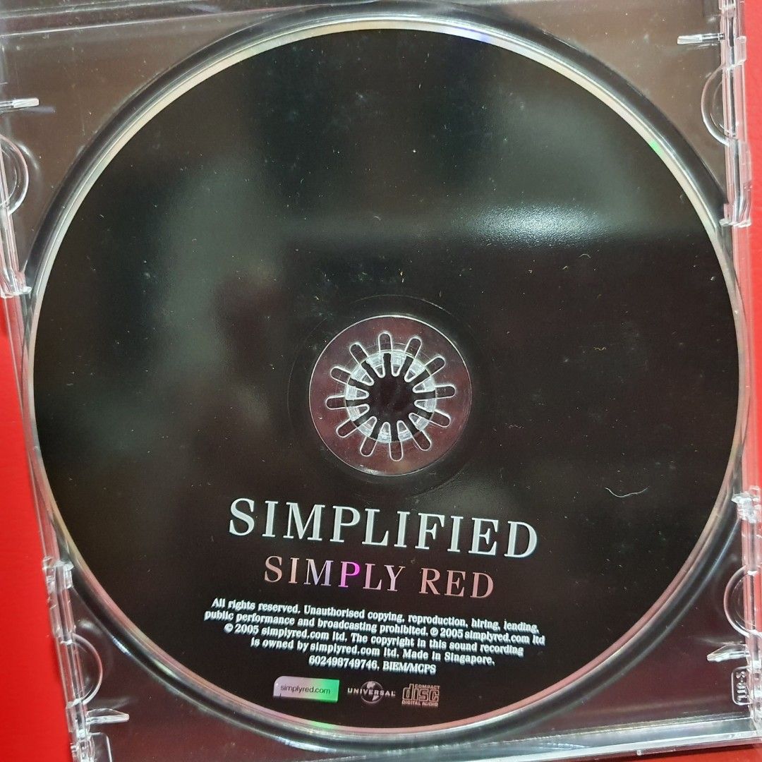 CD》Simply Red - SIMPLIFIED, Hobbies & Toys, Music & Media, CDs & DVDs ...